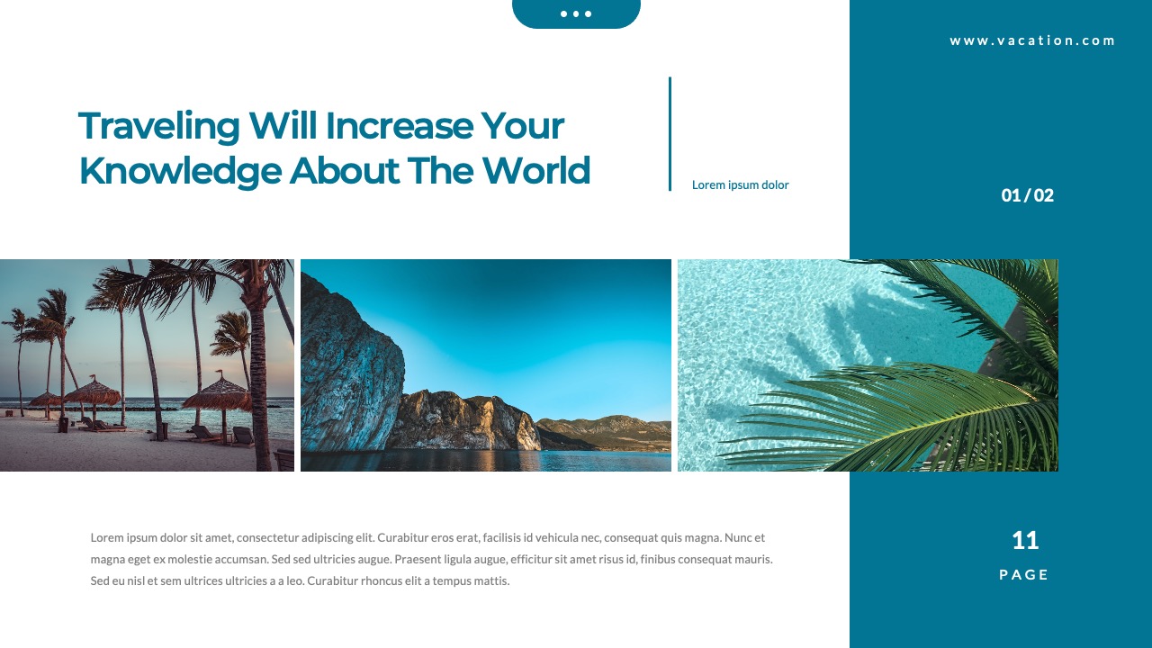 VACATION – Presentation PowerPoint Template, Presentation Templates