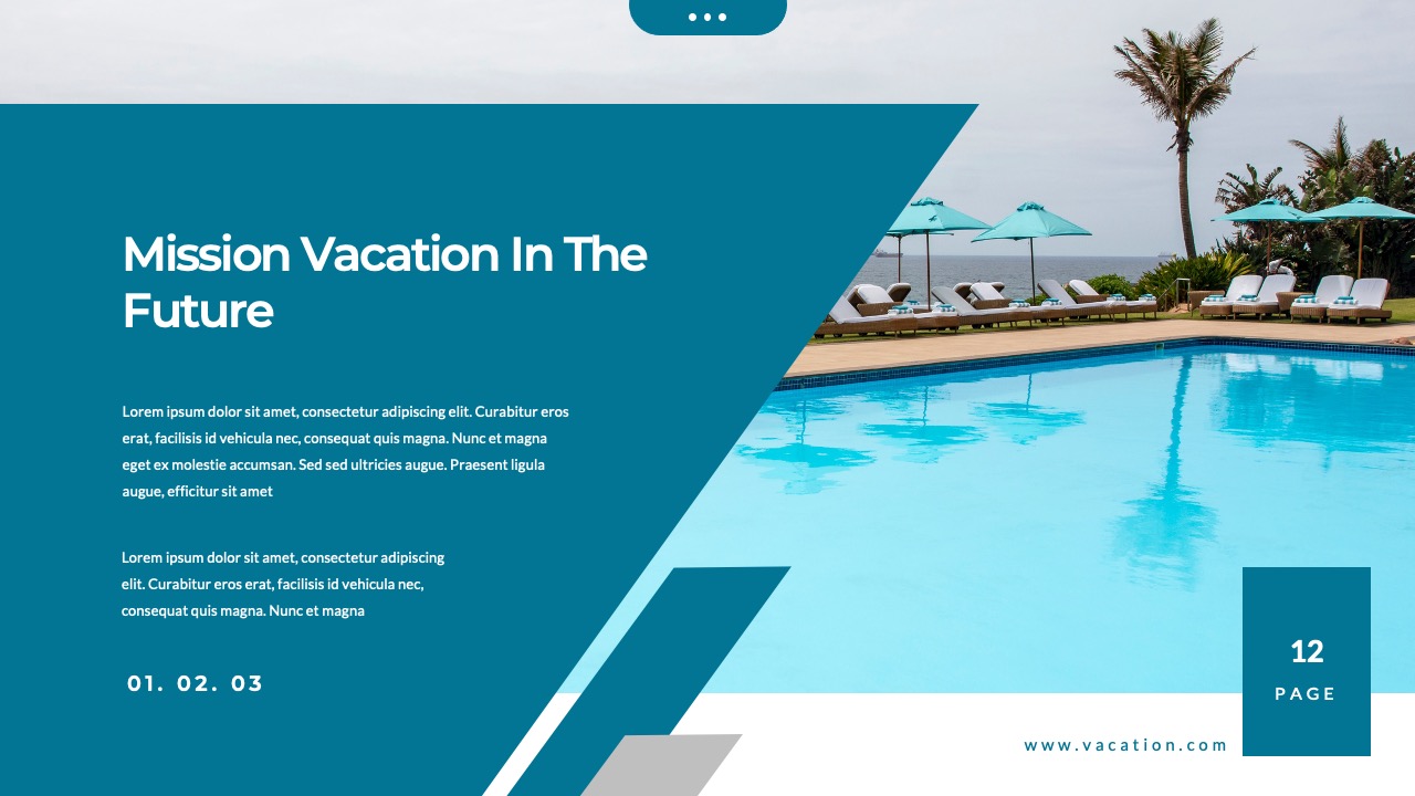 VACATION – Presentation PowerPoint Template, Presentation Templates