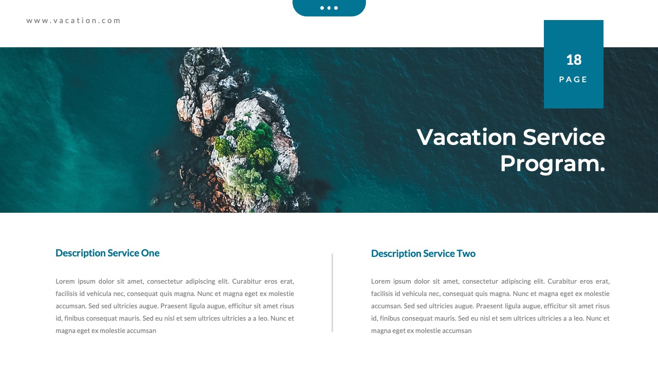 VACATION – Presentation PowerPoint Template, Presentation Templates