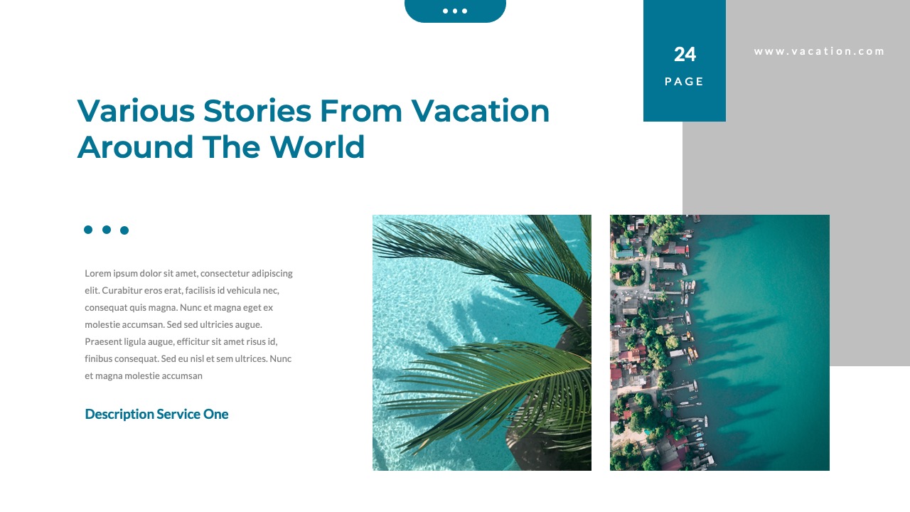 VACATION – Presentation PowerPoint Template, Presentation Templates
