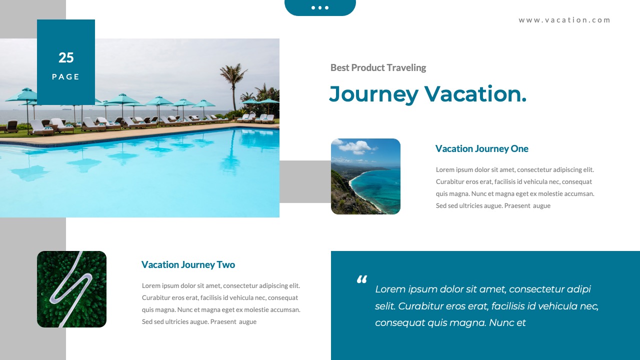 VACATION – Presentation PowerPoint Template, Presentation Templates