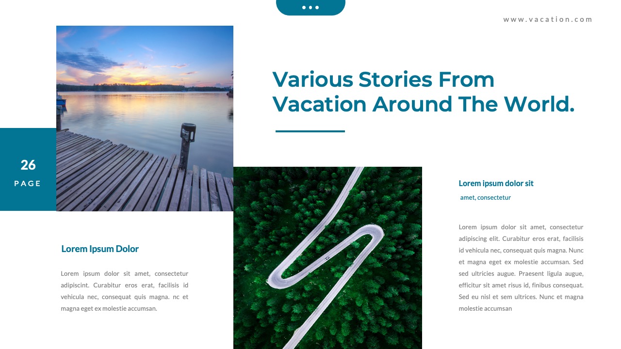 VACATION – Presentation PowerPoint Template, Presentation Templates