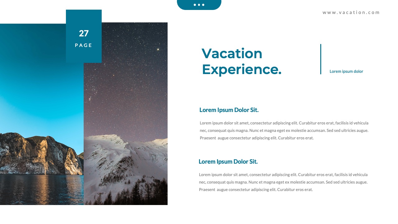 VACATION – Presentation PowerPoint Template, Presentation Templates