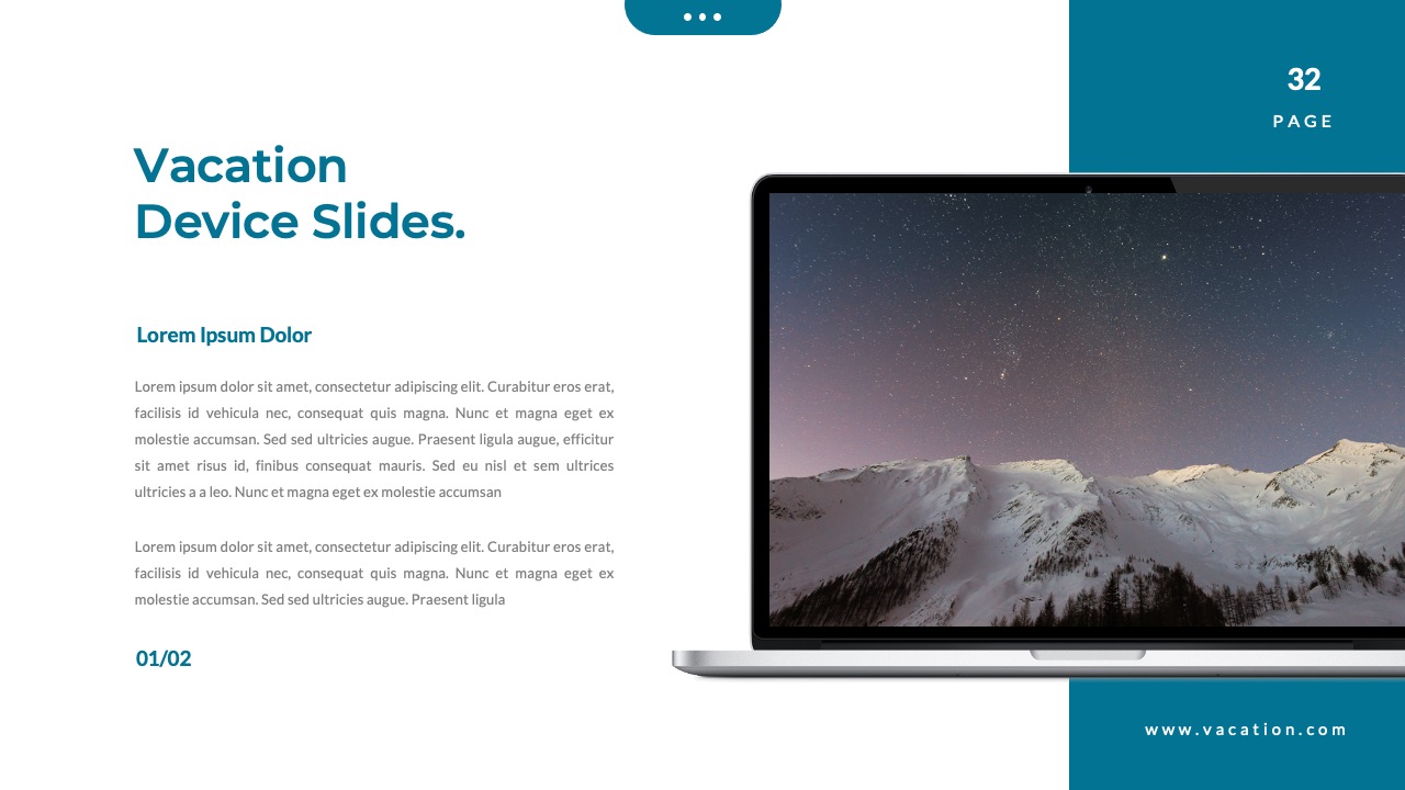 VACATION – Presentation PowerPoint Template, Presentation Templates