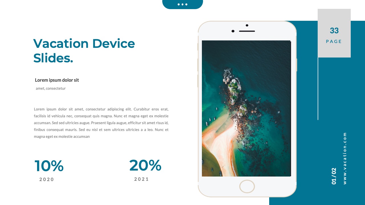 VACATION – Presentation PowerPoint Template, Presentation Templates