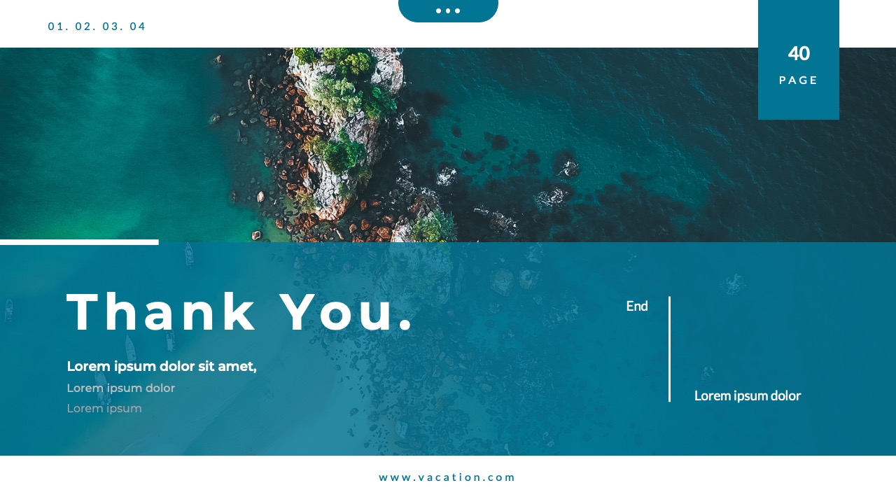 VACATION – Presentation PowerPoint Template, Presentation Templates