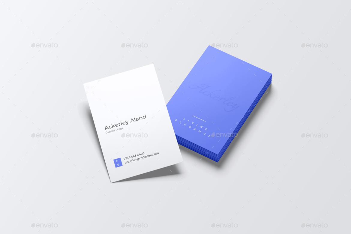 Portrait Business Card Mockup, Graphics | GraphicRiver