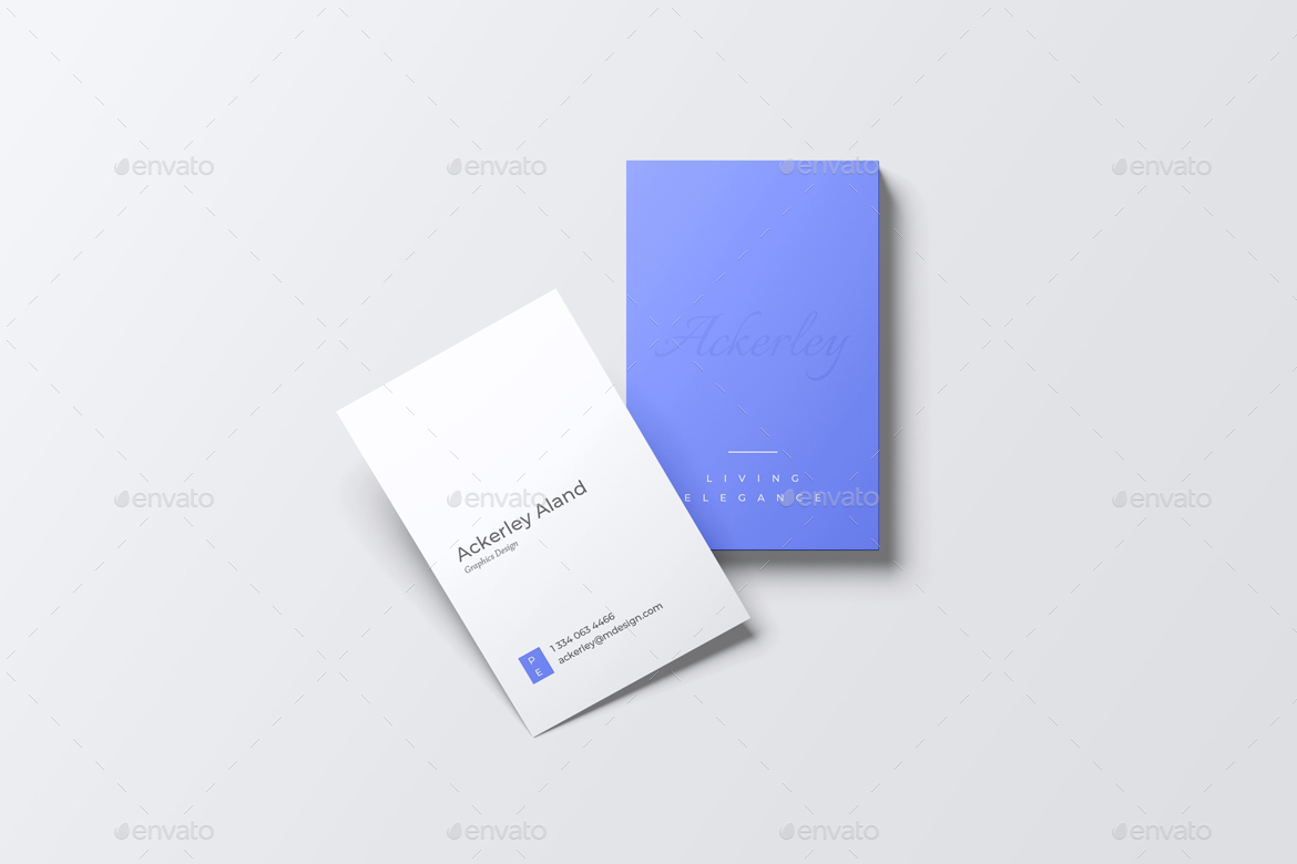 Portrait Business Card Mockup, Graphics | GraphicRiver