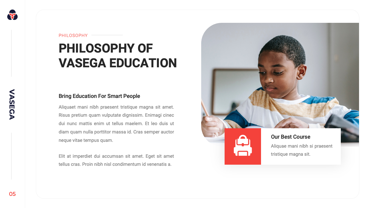 Vasega - Education & Course Keynote Template, Presentation Templates