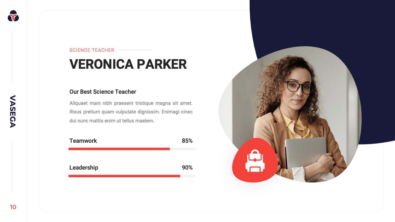 Vasega - Education & Course PowerPoint Template, Presentation Templates