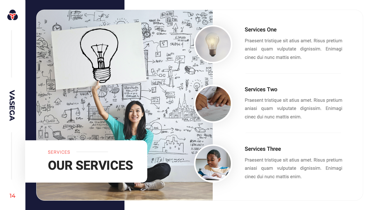 Vasega - Education & Course PowerPoint Template, Presentation Templates