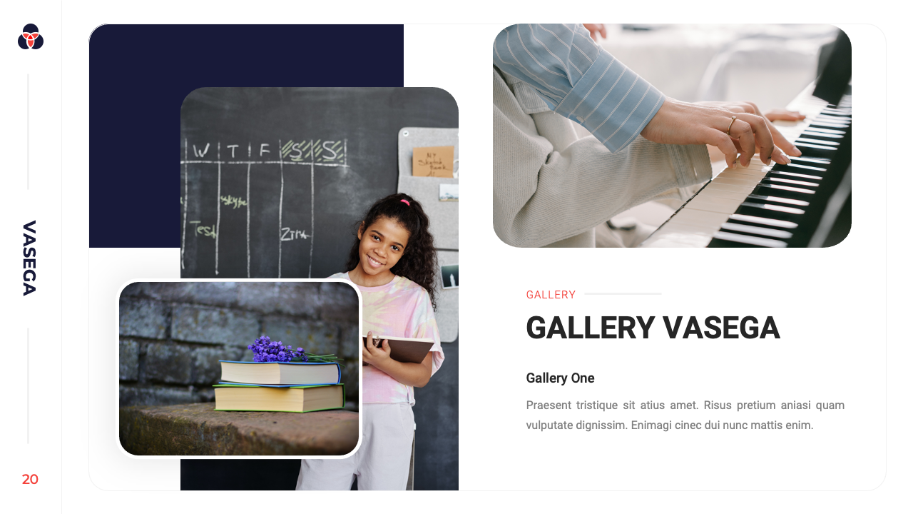 Vasega - Education & Course PowerPoint Template, Presentation Templates