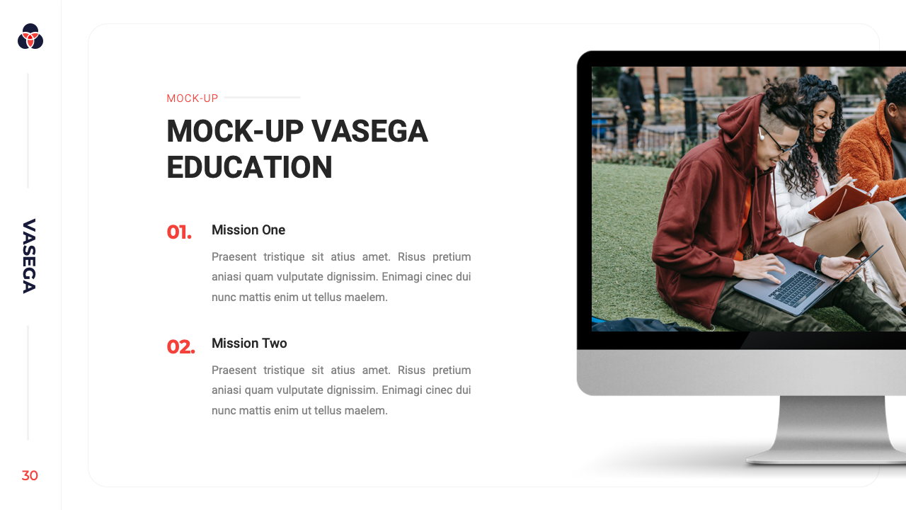 Vasega - Education & Course PowerPoint Template, Presentation Templates
