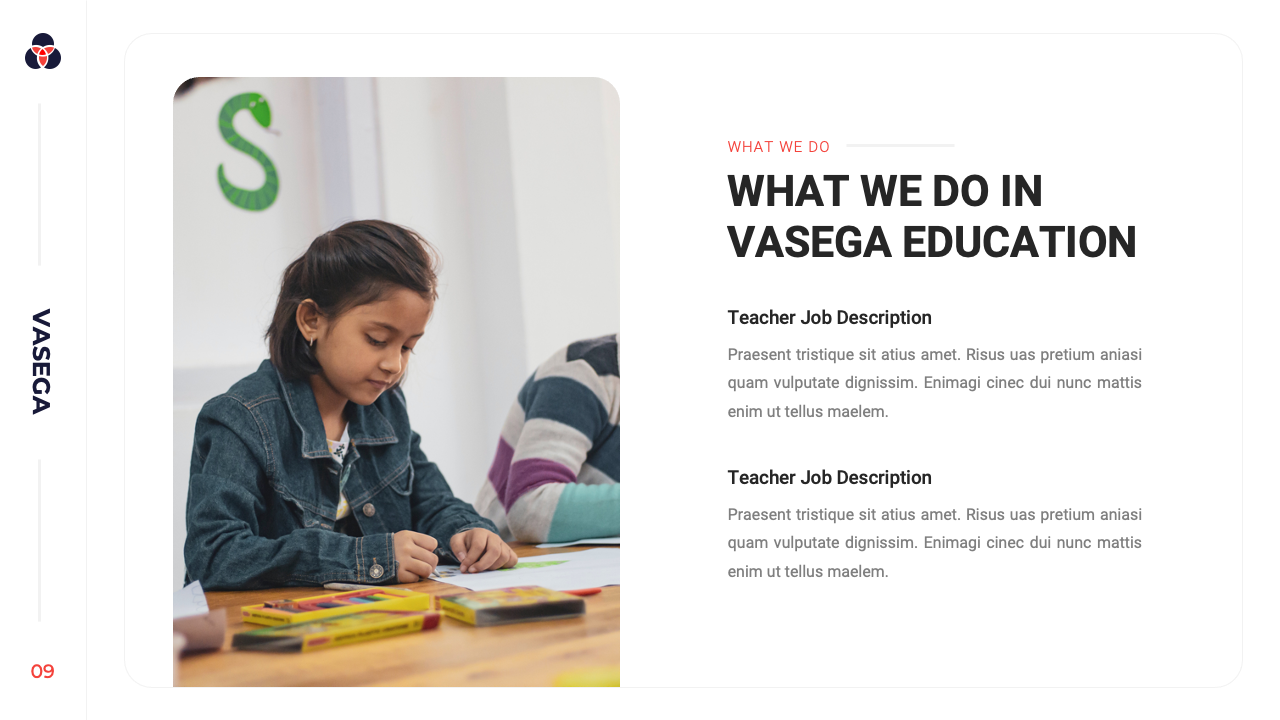Vasega - Education & Course PowerPoint Template, Presentation Templates