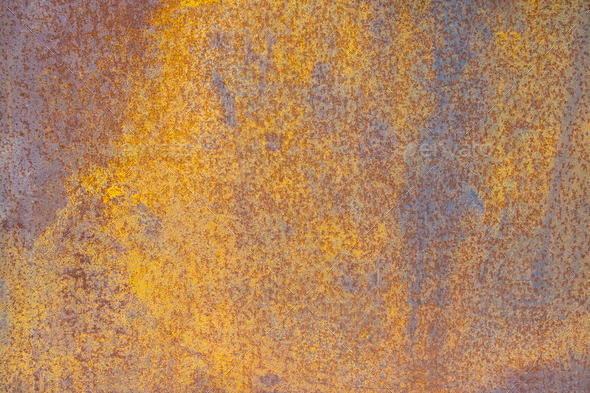 Rustic old metal sheet texture background wall Stock Photo by Weedezign ...