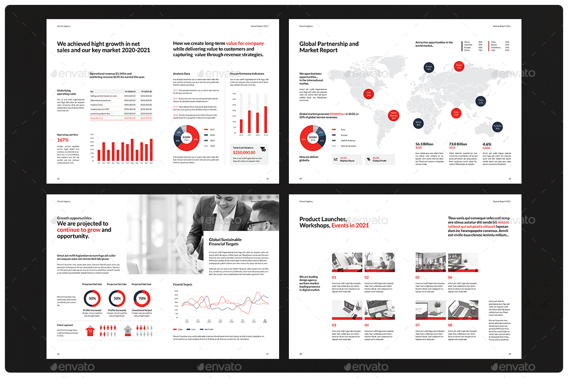 Annual Report, Print Templates | GraphicRiver