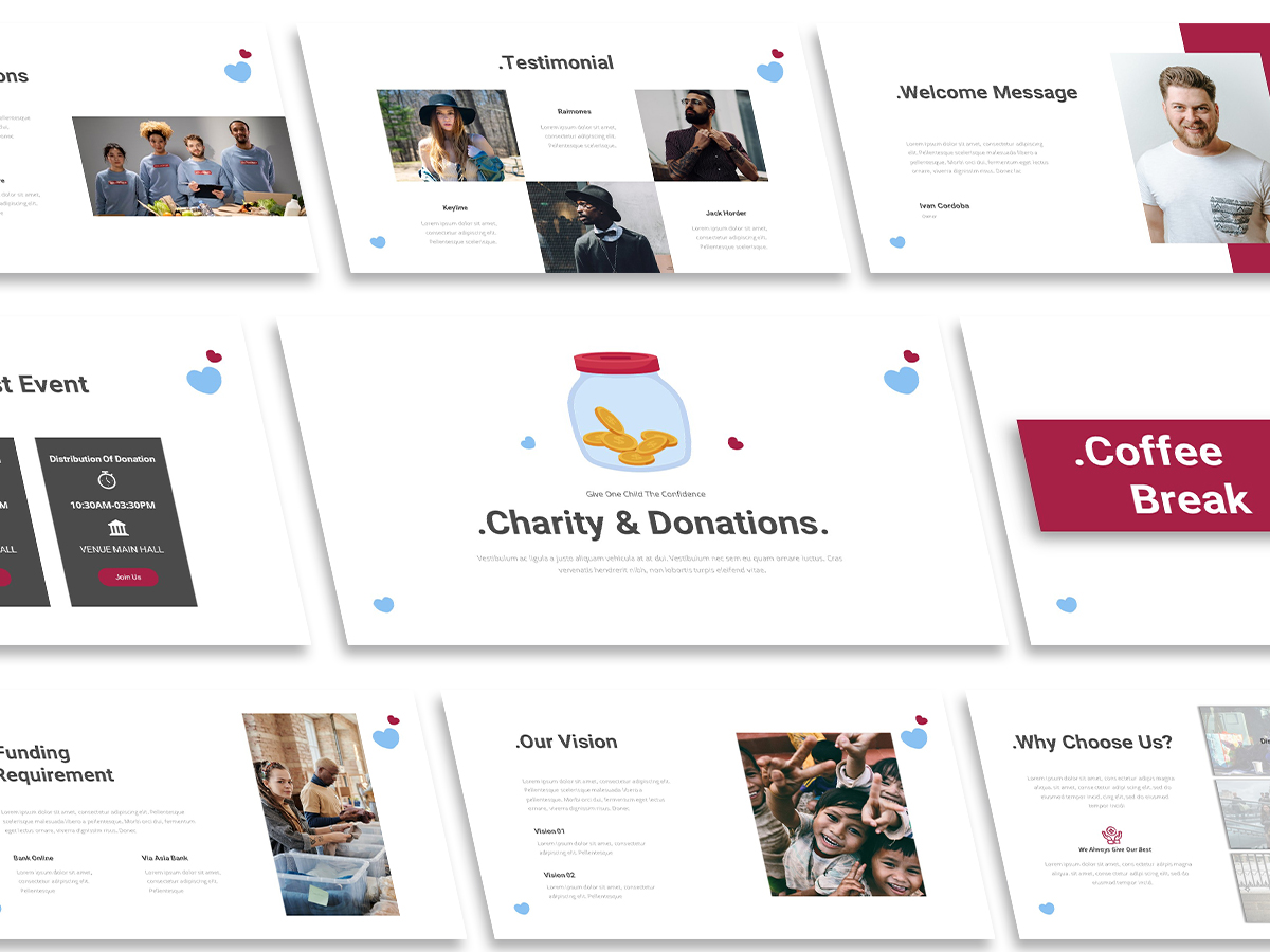 Charity & Donations Powerpoint Template, Presentation Templates ...