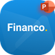 Financo Minimalist Finance PowerPoint Template, Presentation Templates