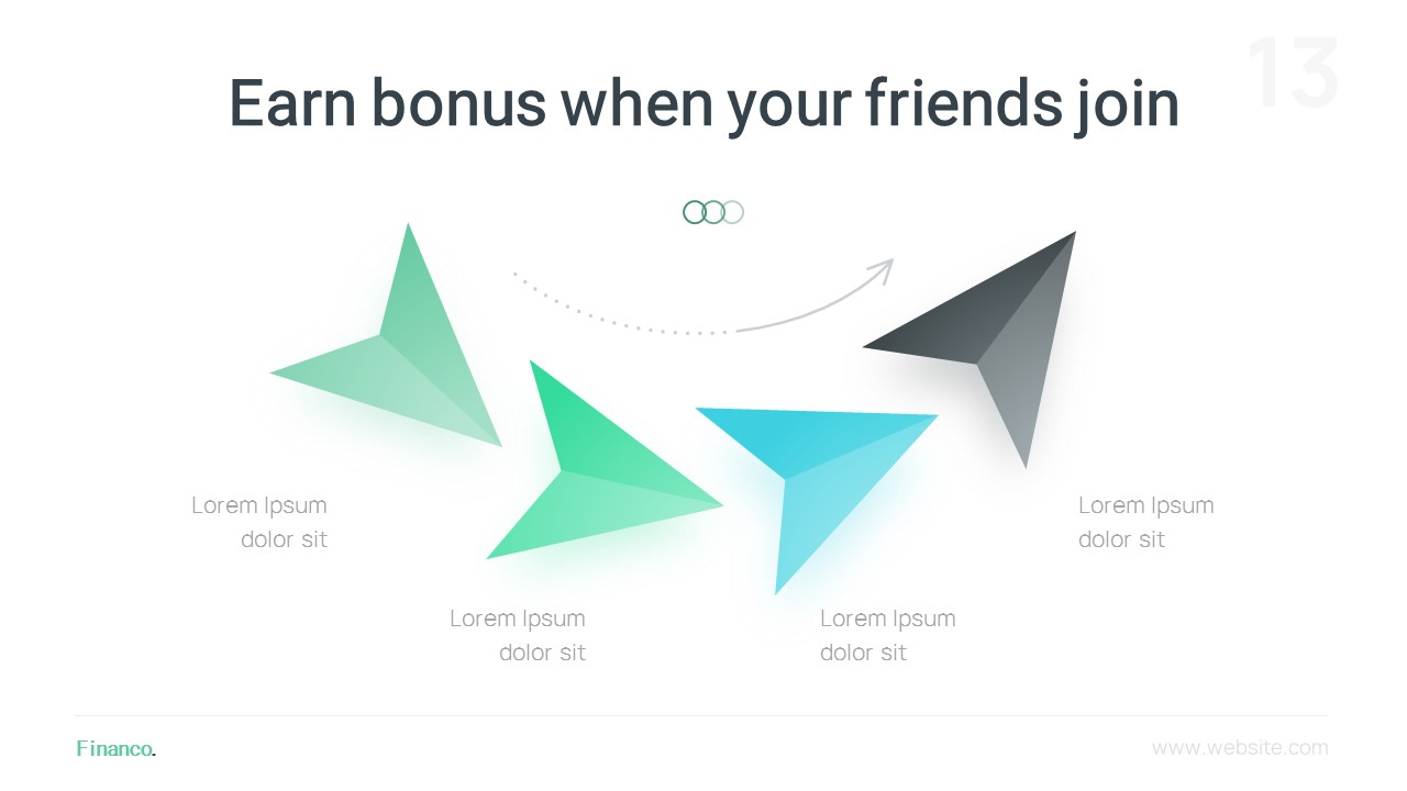 Financo Minimalist Finance PowerPoint Template, Presentation Templates