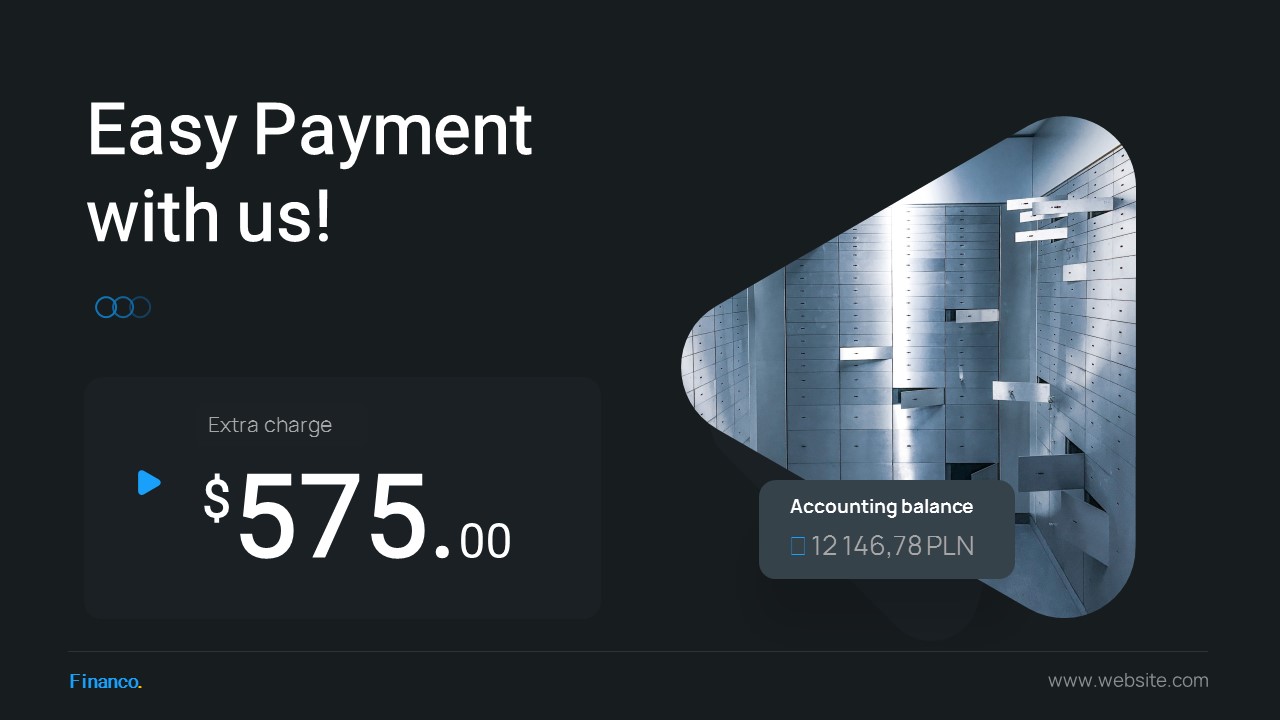 Financo Minimalist Finance PowerPoint Template, Presentation Templates