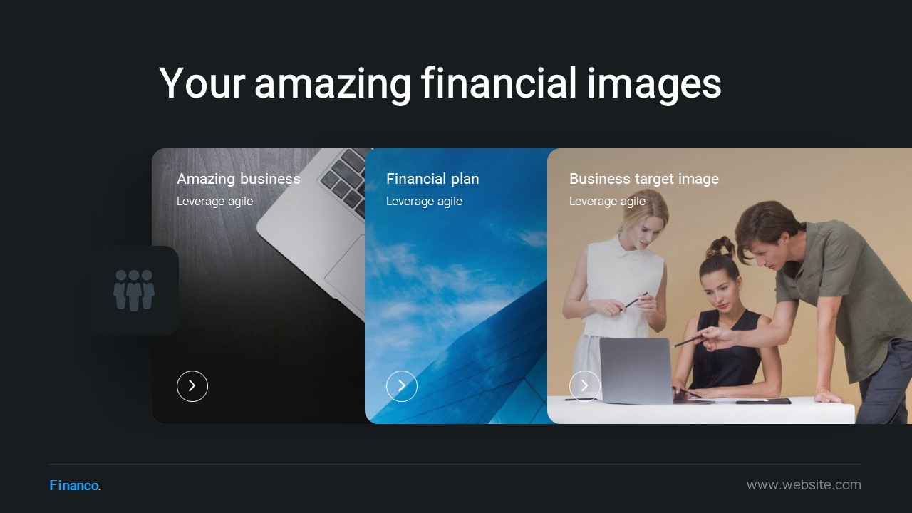 Financo Minimalist Finance PowerPoint Template, Presentation Templates