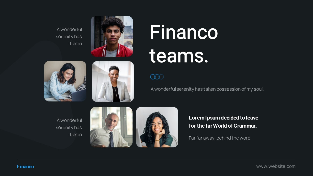 Financo Minimalist Finance PowerPoint Template, Presentation Templates