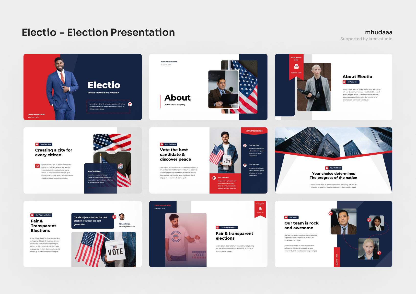 Electio - Election PowerPoint Presentation, Presentation Templates