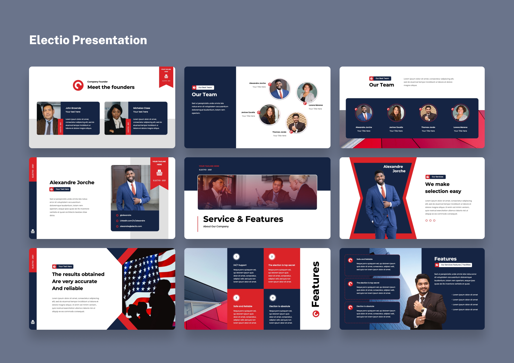Electio - Election PowerPoint Presentation, Presentation Templates