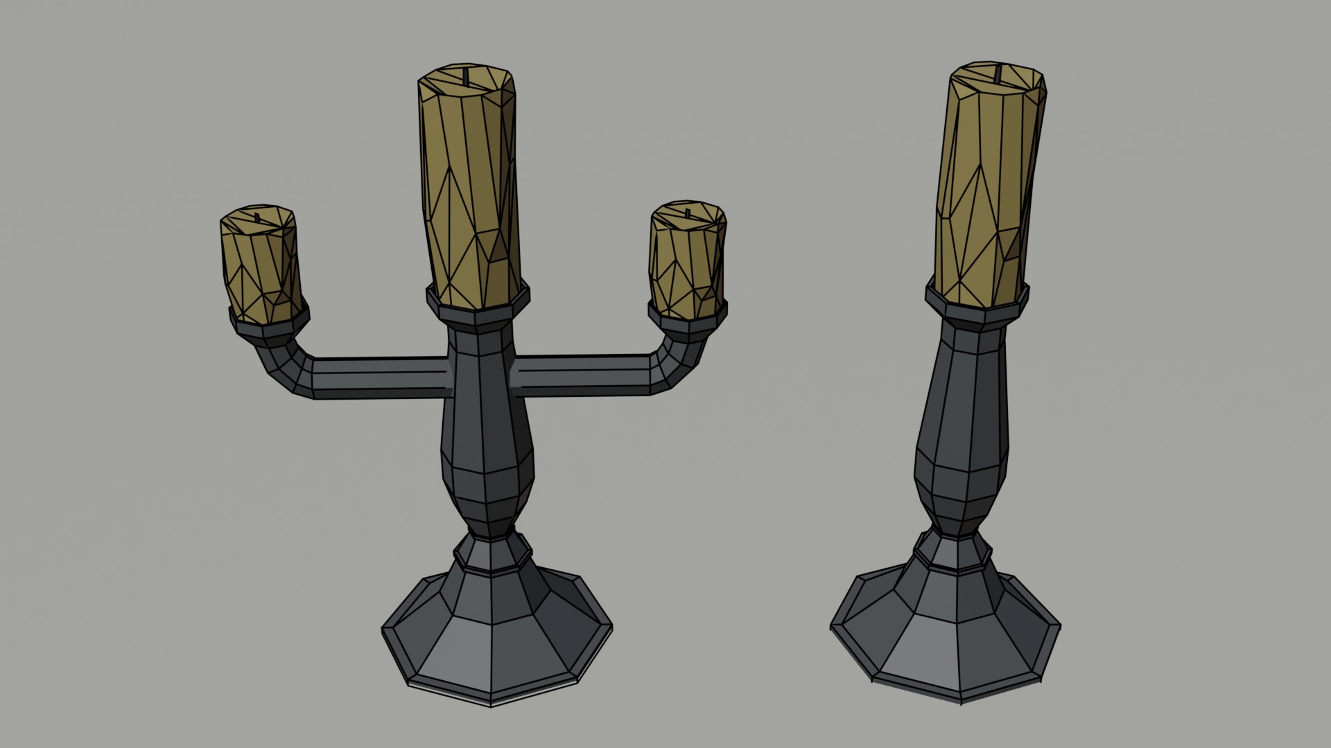 Low-poly cartoon candle asset by Tykryk | 3DOcean