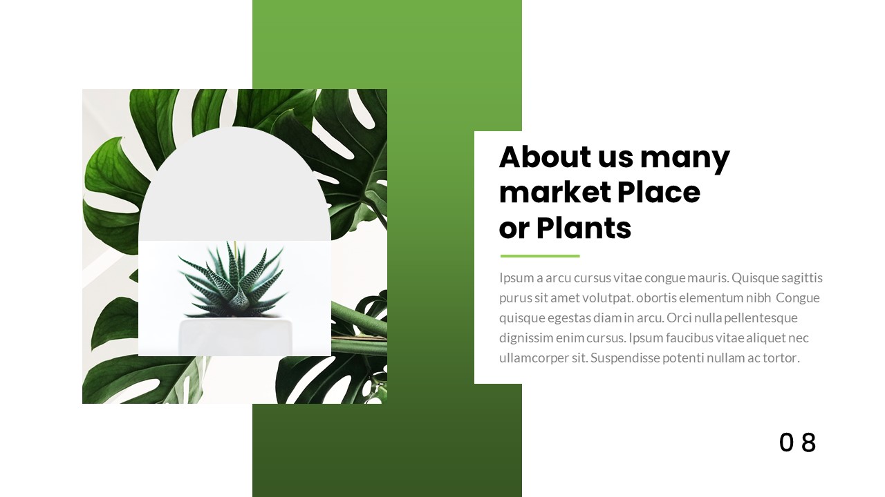 Nature – Botanic & Tropical PowerPoint Template, Presentation Templates