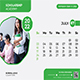 School Desk Calendar 2022, Print Templates | GraphicRiver