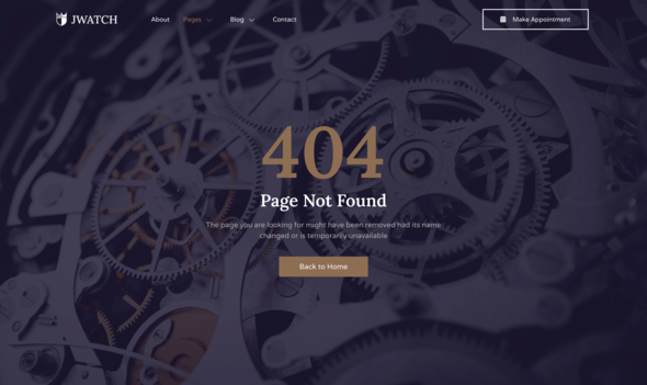 JWatch – Watch Store & Repair Service Elementor Template Kit by jegtheme