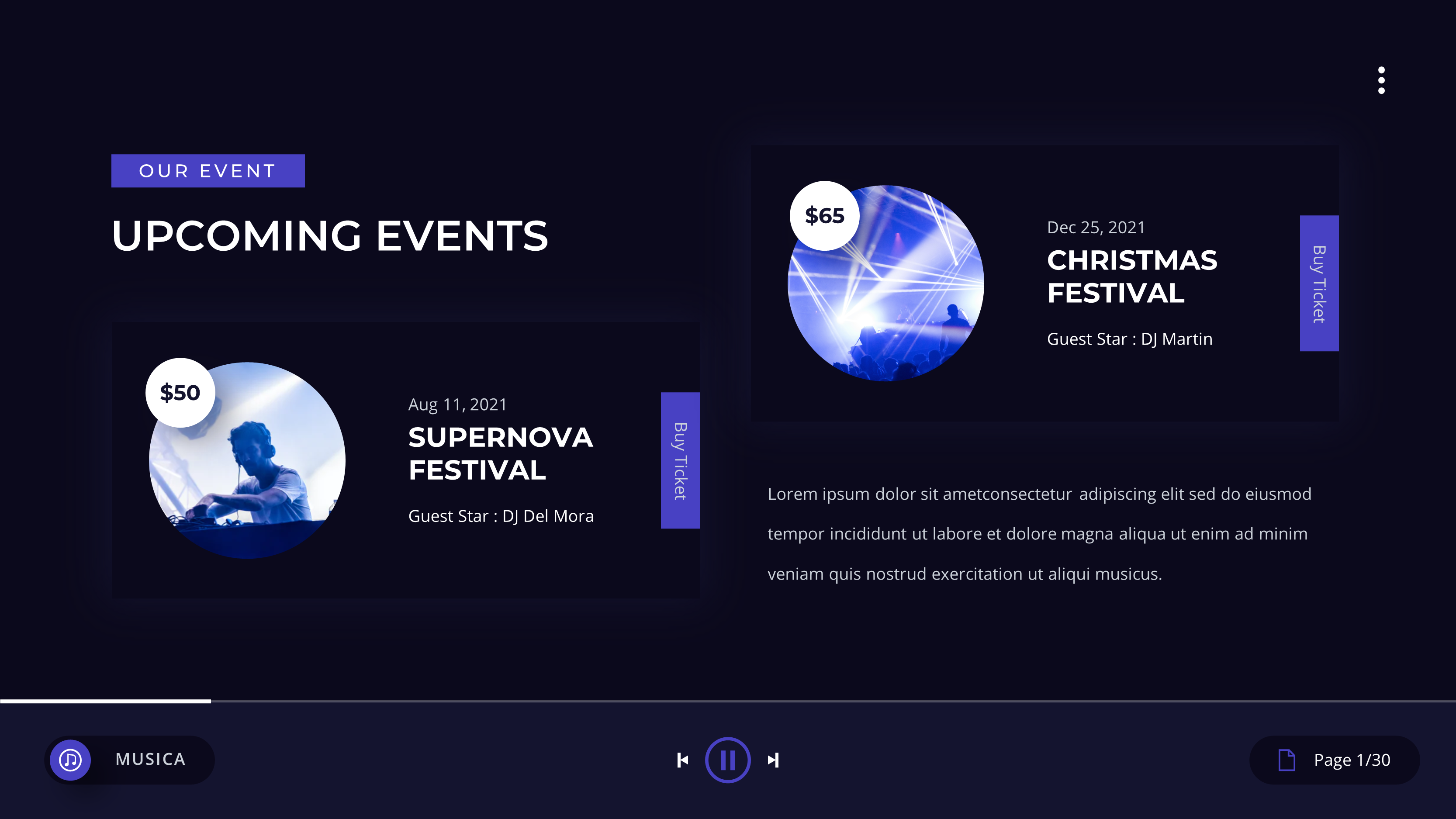 Musica - Night Club and DJ PowerPoint Presentation Template ...
