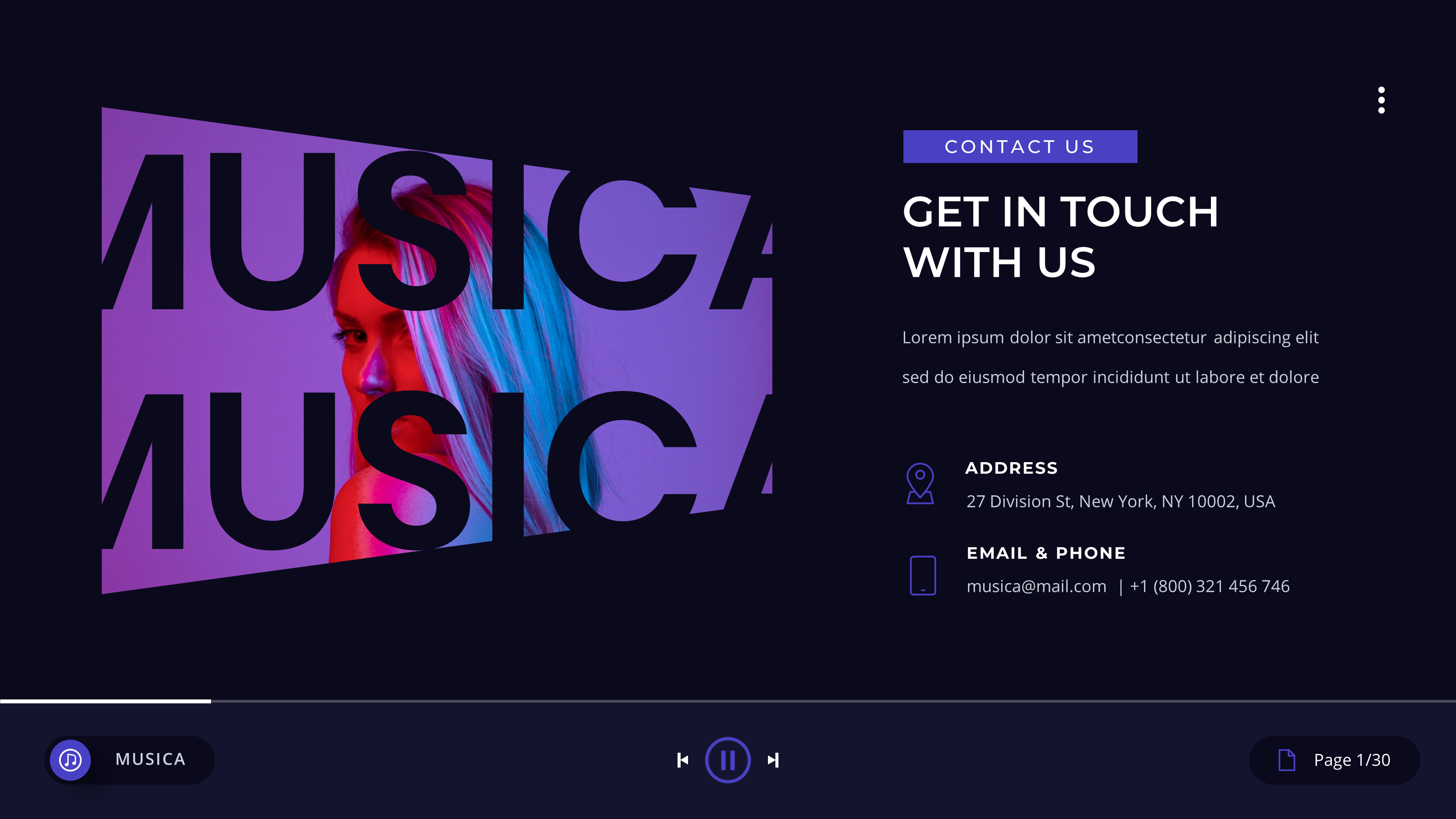 Musica - Night Club and DJ PowerPoint Presentation Template ...