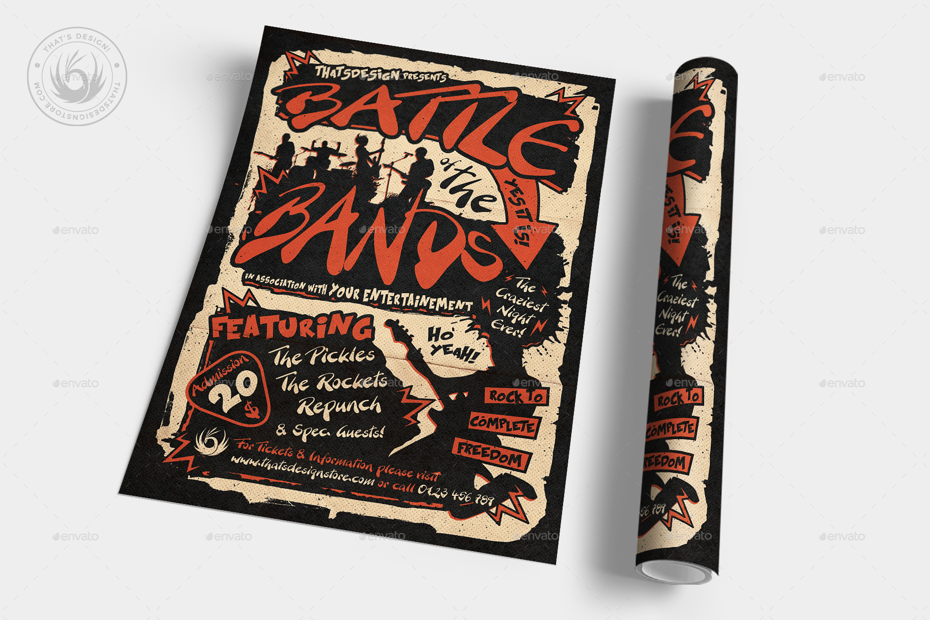 Battle of the Bands Flyer Template, Print Templates | GraphicRiver