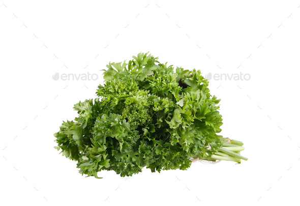 parsley isolated on white background Stock Photo by seleznev_photos