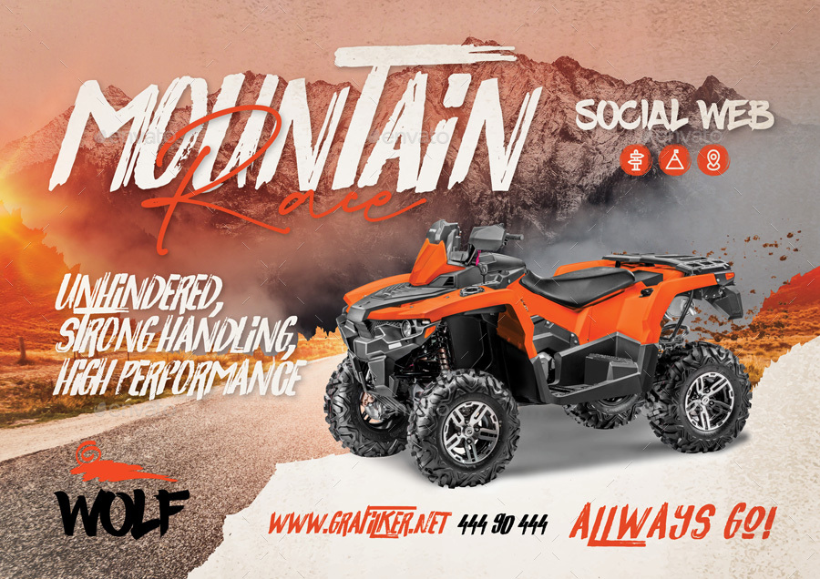 Atv Racing Bundle Templates, Print Templates | GraphicRiver