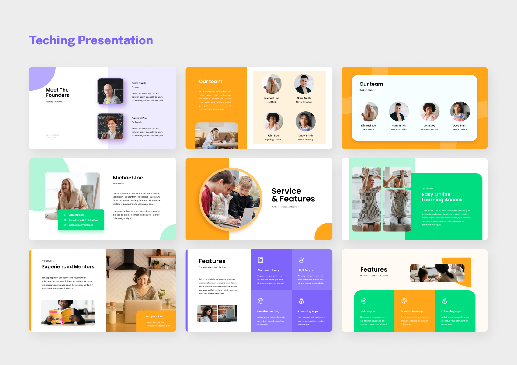 Teching - Education PowerPoint Presentation, Presentation Templates