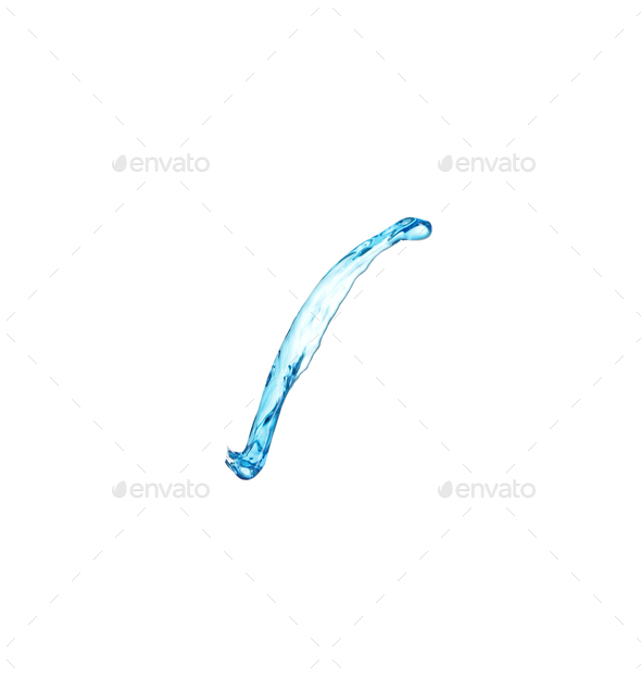 Blue splash closeup shoot, isolated on white background Stock Photo by ...