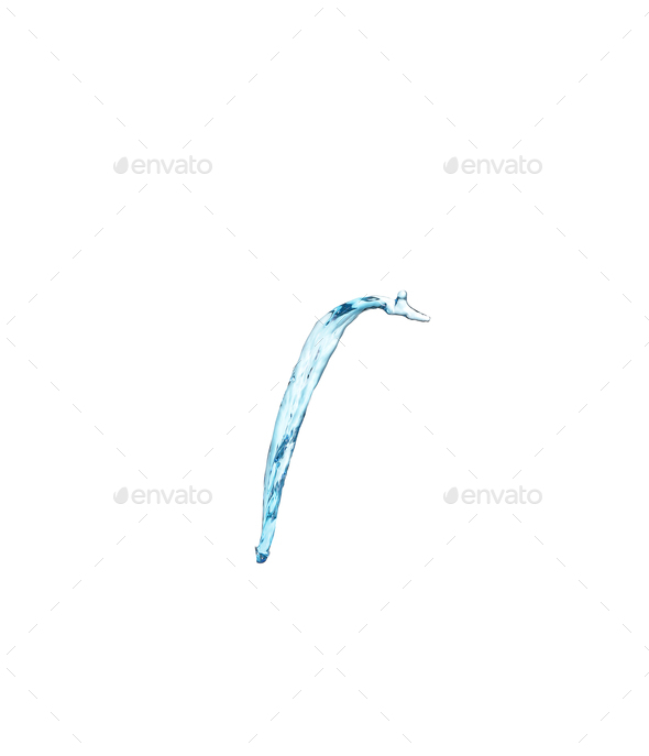 Blue splash closeup shoot, isolated on white background Stock Photo by ...