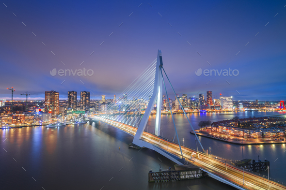 Rotterdam, Netherlands Skyline Stock Photo by SeanPavone | PhotoDune