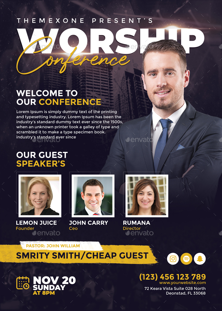 Conference Flyers Bundle by themexone | GraphicRiver