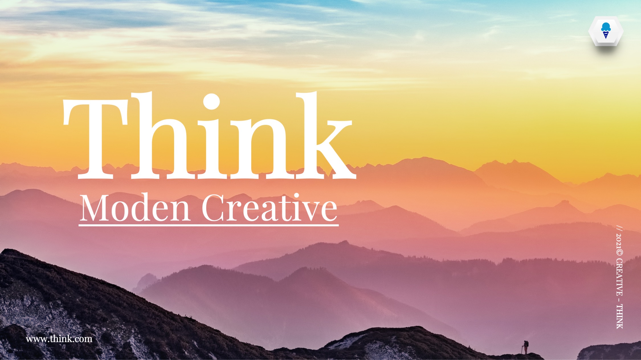 Think - Modern Creative Powerpoint Template, Presentation Templates