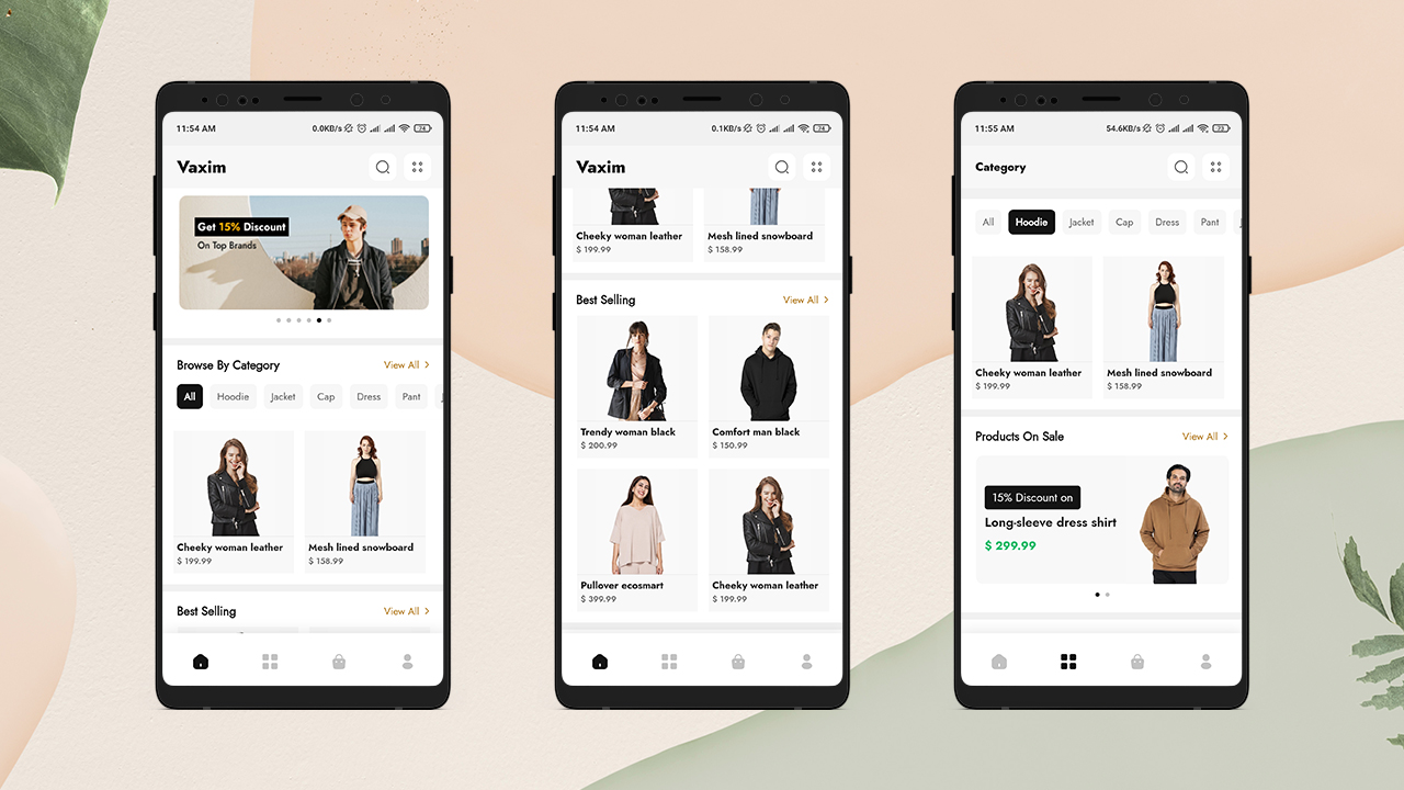 Vaxim - Clothing Retail Online Shop Flutter App + Admin Dashboard by ...