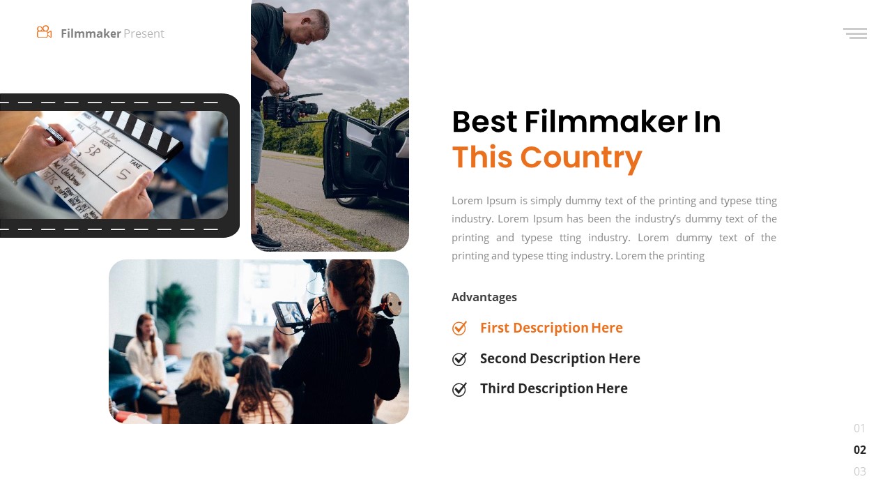 Filmmaker Powerpoint Template, Presentation Templates | GraphicRiver