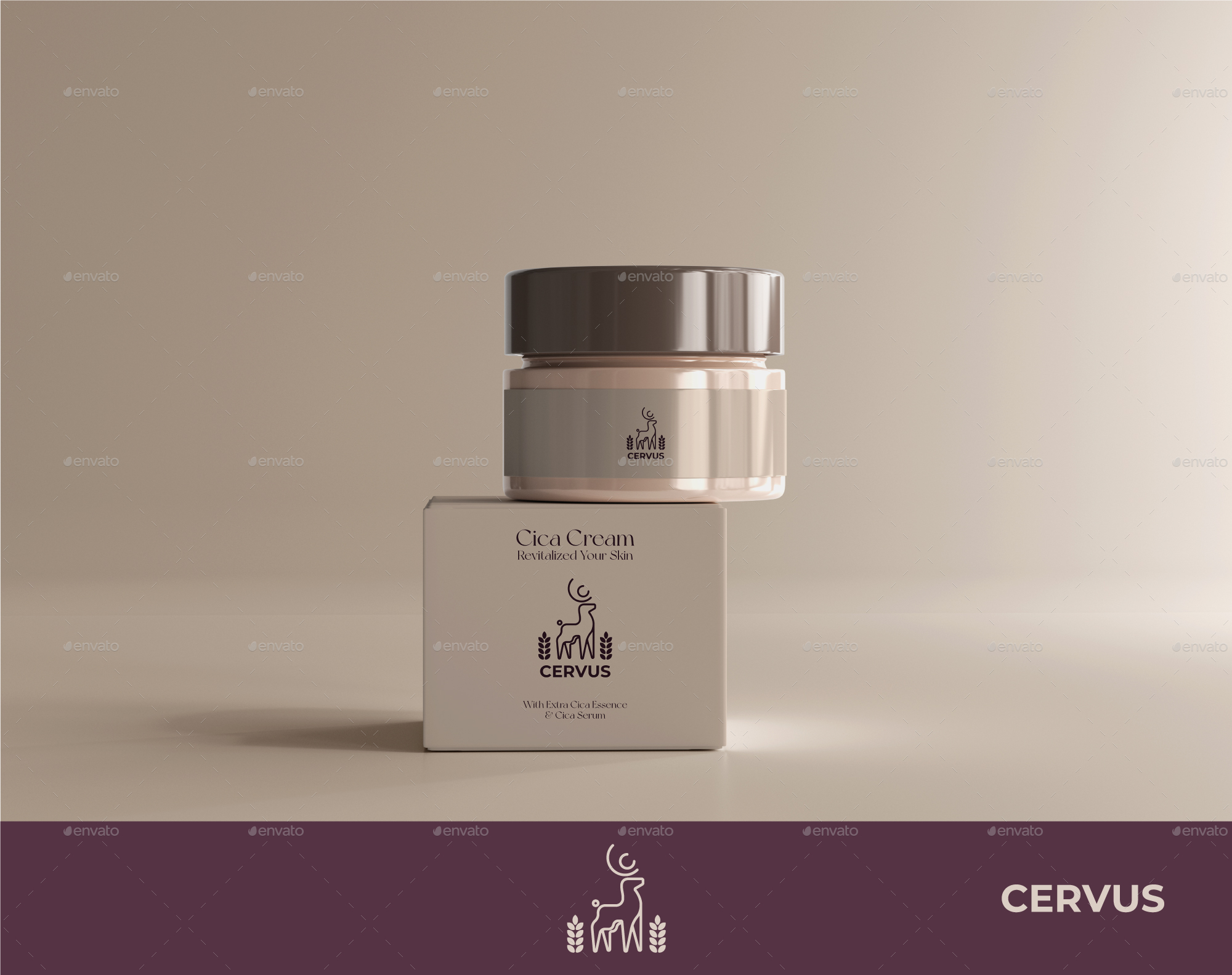 Cervus Deer Natural Logo Template, Logo Templates | GraphicRiver