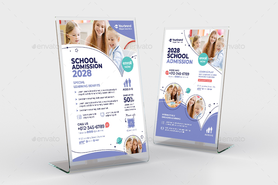 Modern School Education Flyer, Print Templates | GraphicRiver