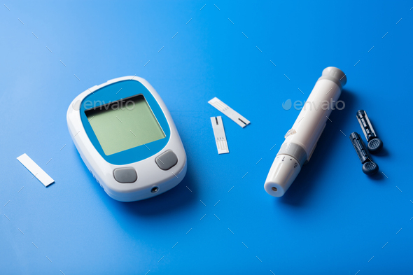 glucometer ketometer lancet and strips for self-monitoring of blood ...