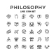 Set Line Icons of Philosophy, Icons | GraphicRiver