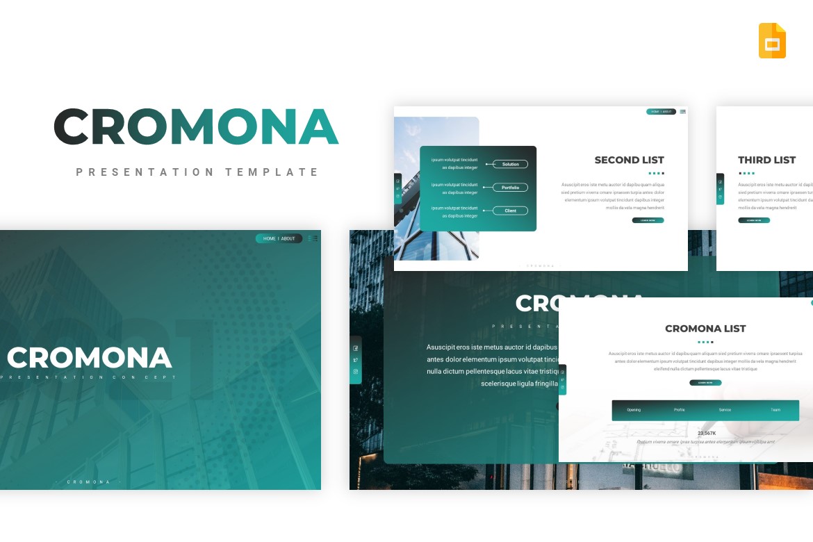 Cromona - Business Google Slides Template, Presentation Templates ...